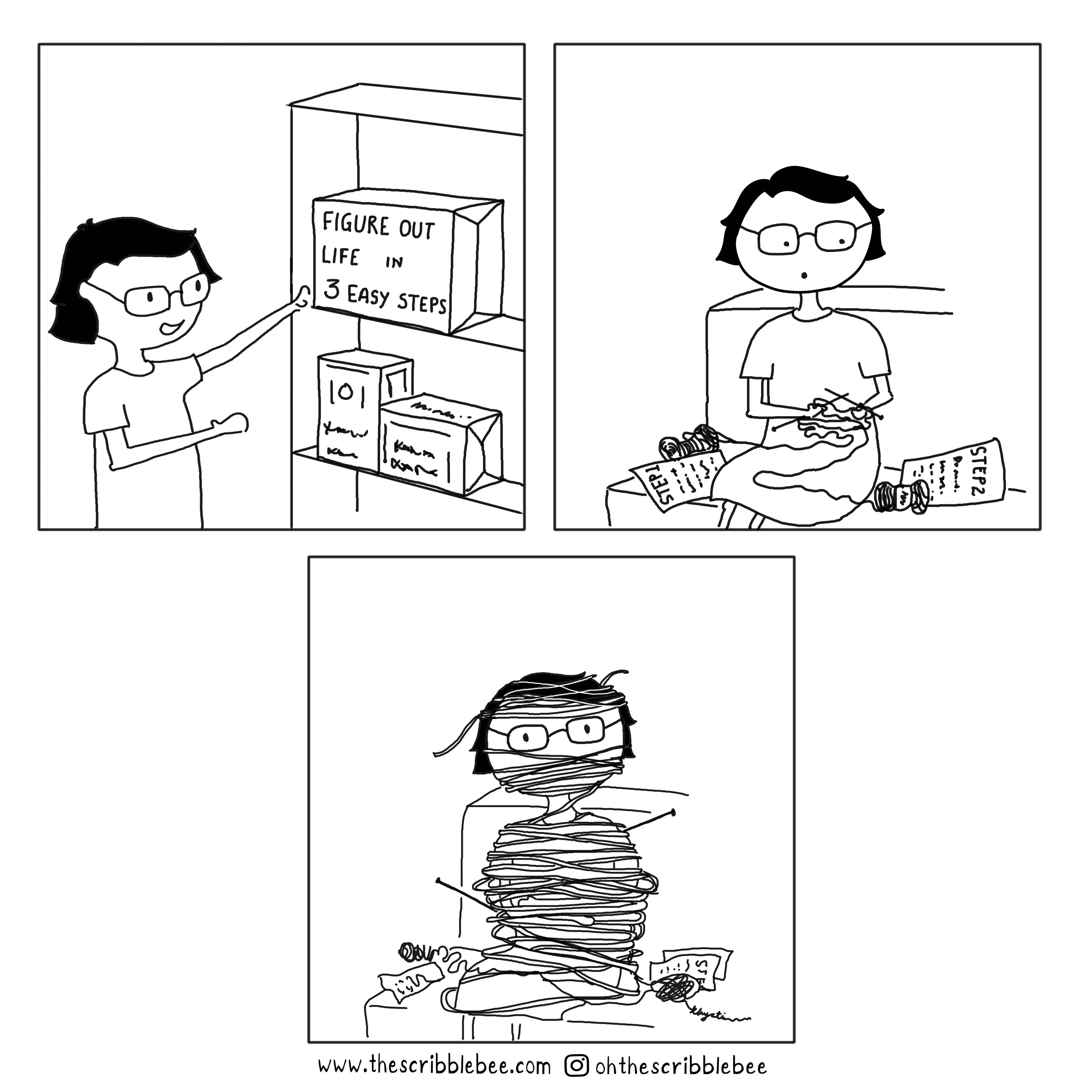 Figuring Out Life in 3 Easy Steps – The Scribble Bee